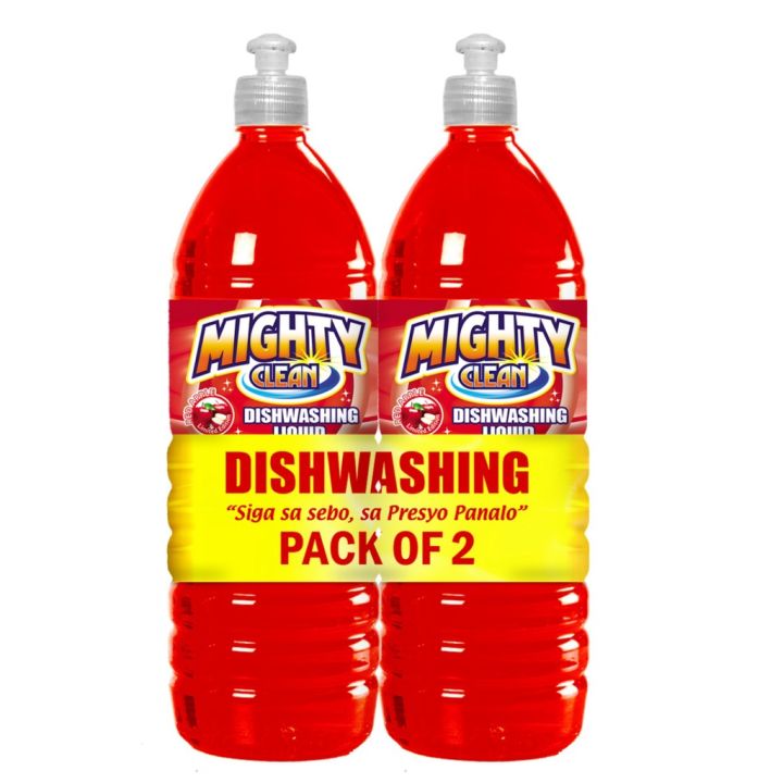 Mighty Clean Dishwashing Liquid By 2s Red Apple 970ml | Lazada PH