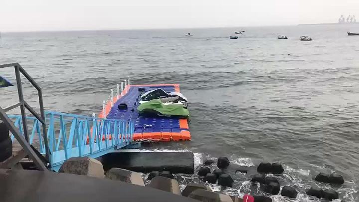 Supplier plastic dock float floating platforms for boats jet ski marine ...