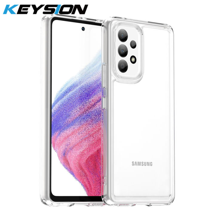 KEYSION Transparent Shockproof Case for Samsung A53 5G A73 A33 A23 A13 4G Clear Soft TPU ...