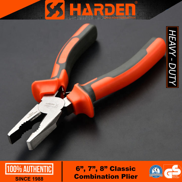 Harden 6", 7", 8" Combination Plier (CLASSIC) Multi Functional Professional 8" Universal Tools ...