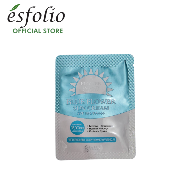 Esfolio Blue Flower Sun Cream Sachet | Lazada PH