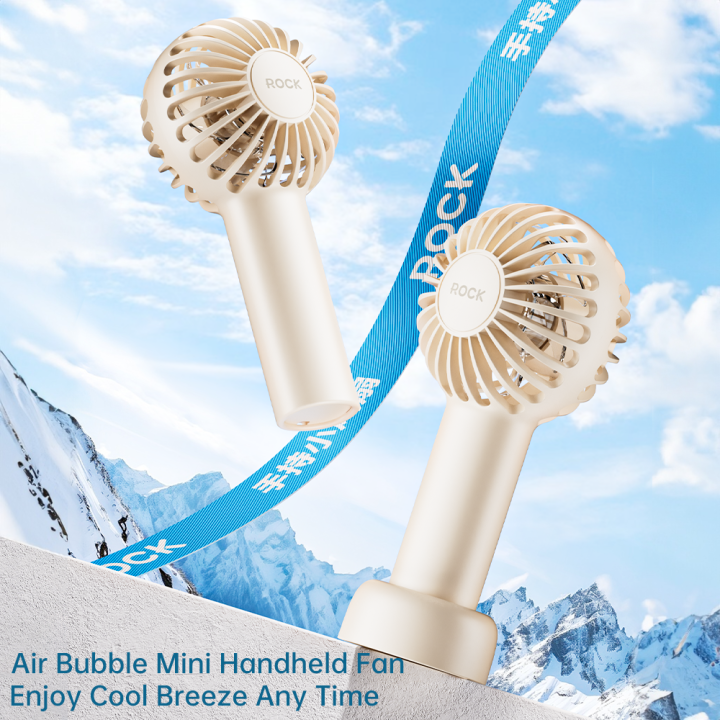 Rock Space Air Bubble Mini Handheld Fan Rechargable Portable Mini Fan 3 ...