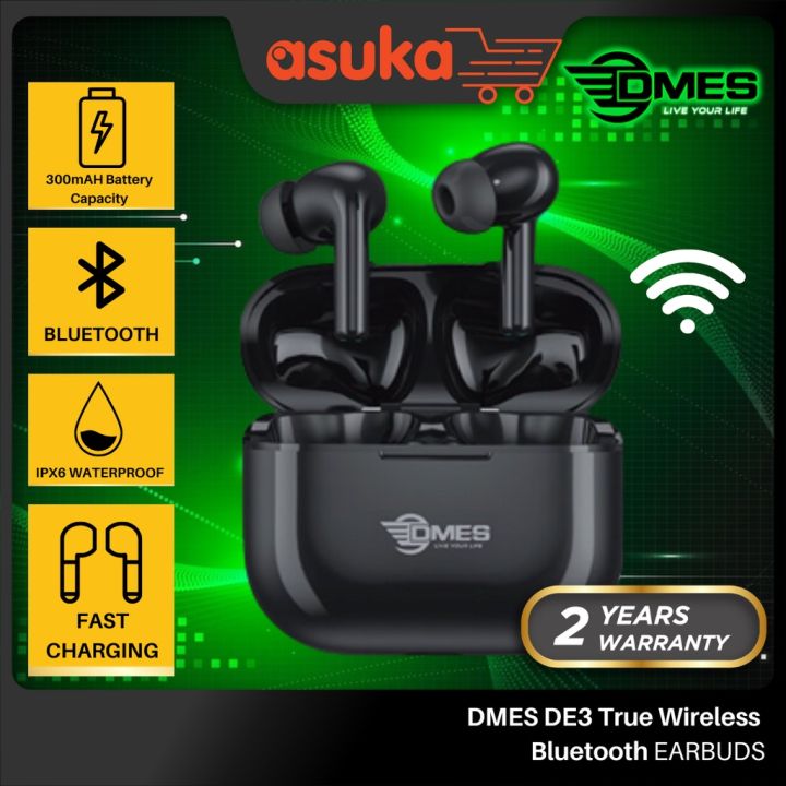 DMES DE3 True Wireless Stereo Bluetooth 5.3 IPX6 Earbuds | Lazada