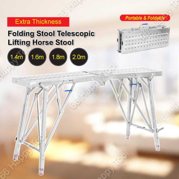 Bench Horse Stool Folding Stool Telescopic Lifting Foldable Workbench ...