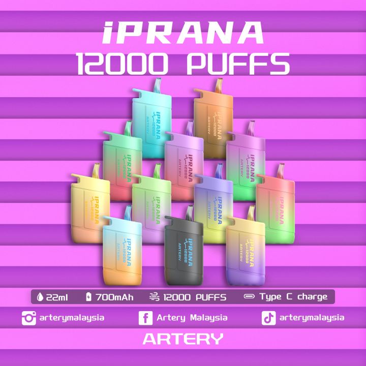 ORIGINAL ARTERY iPRANA 12000 PUFFS DISPOSABLE POD | Lazada