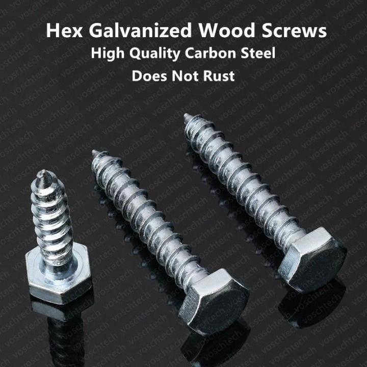 【PER / 1 KILO】Hexagonal Galvanized Lag Screw Log Screw Wood Screws ...