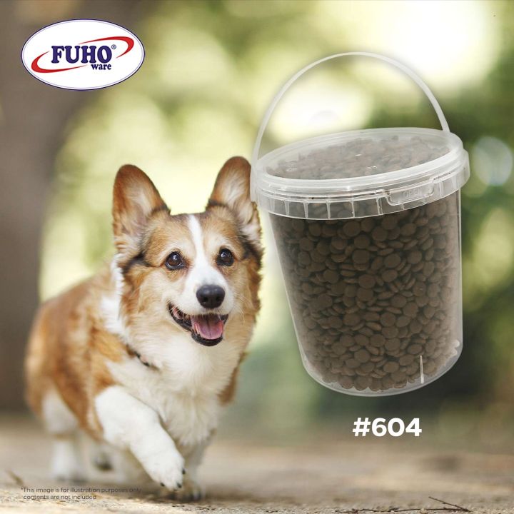 FUHO Bucket with Seal 4 Liters, #604. 6 pcs. Buckets, Pail, Storage ...