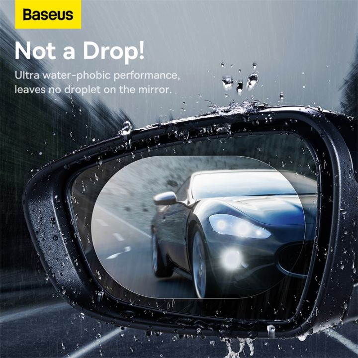 Baseus Car Mirror HD Blind Spot Waterproof Rainproof Wide Angle Round ...