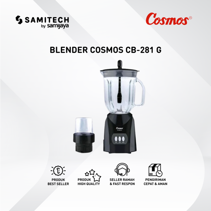 COSMOS CB-281 G Blender Kaca 2in1 2L | Lazada Indonesia