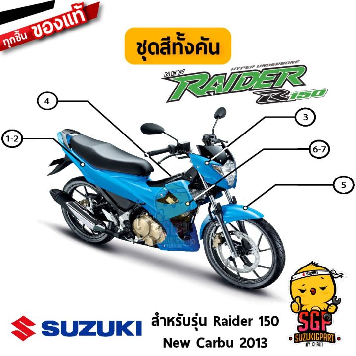 ชุดสี FRAME แท้ Suzuki New Raider R 150 Carbu | Lazada.co.th