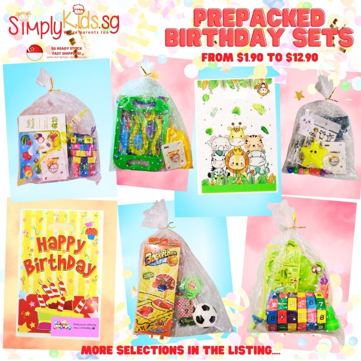 [SG SELLER] SimplyKids.SG® - Prepacked Children Birthday Goodie Bag ...
