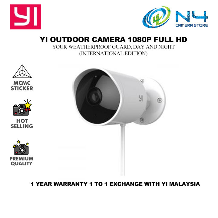 Yi Outdoor Camera 1080P HD & Weatherproof & 110° wide angle lens ...