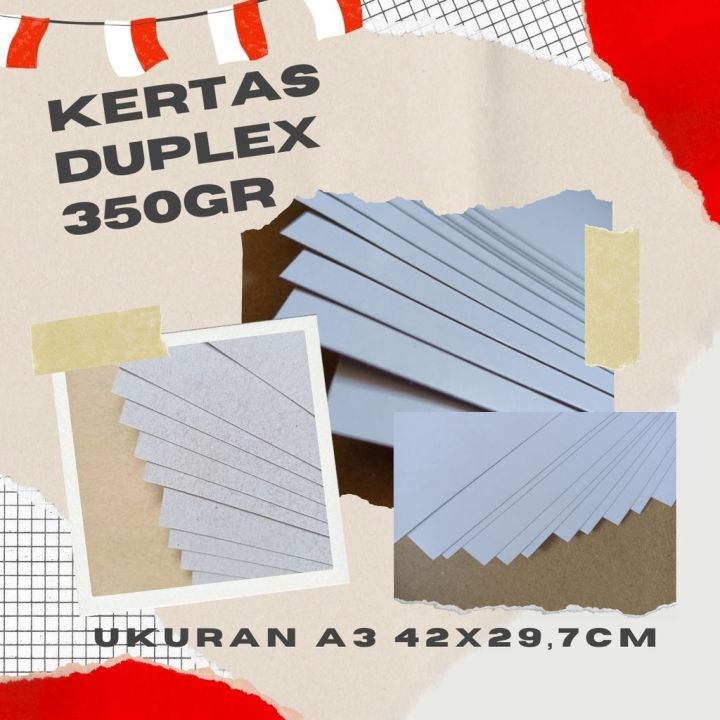 Kertas Duplex 350GR Ukuran A3 42x29,7cm. | Lazada Indonesia