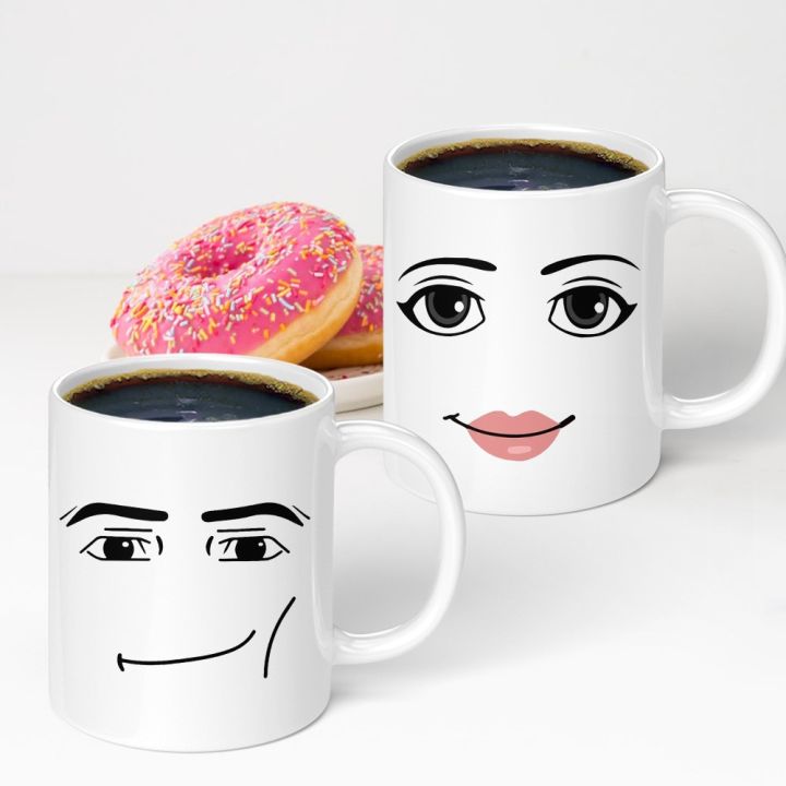 Robloxing Game Inspired Women Face Mug Funny Men Women Faces Coffe Mug ...