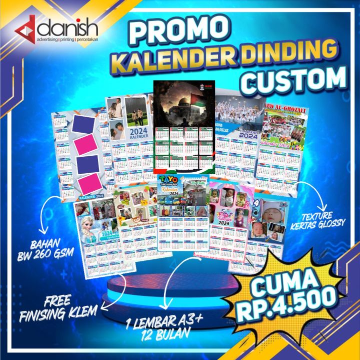 Kalender Poster Tahun 2024 Pake Foto Sendiri | CUSTOM KALENDER 2024 ...