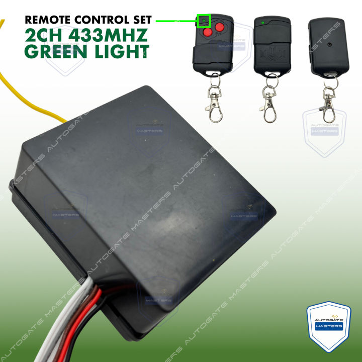 RED- REMOTE CONTROL 2CH 433MHz ( RECEIVER/REMOTE CONTROL) AUTOGATE GATE ...