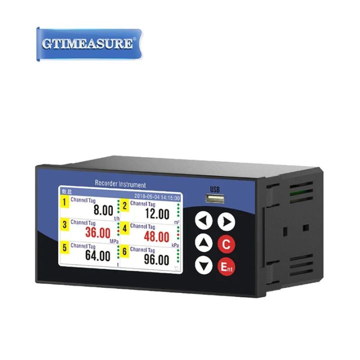 Multi Channel pt100 k Thermocouple Temperature Voltage and Current Industrial Data Logger with ...