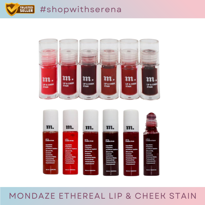 Mondaze Ethereal Lip and Cheek Stain 5ml, Bae, Flex, Lowkey, Shookt ...