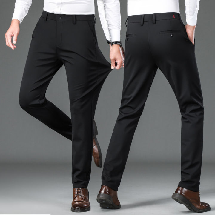 KENNETH Lawyer Mens Stretchable Slacks Skinny Officewear and Formal ...