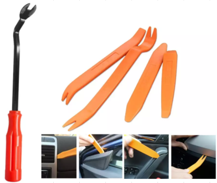 5Pc/set Door Panel Car Trim Removal Tool Kit Clip Plastic Fastener ...