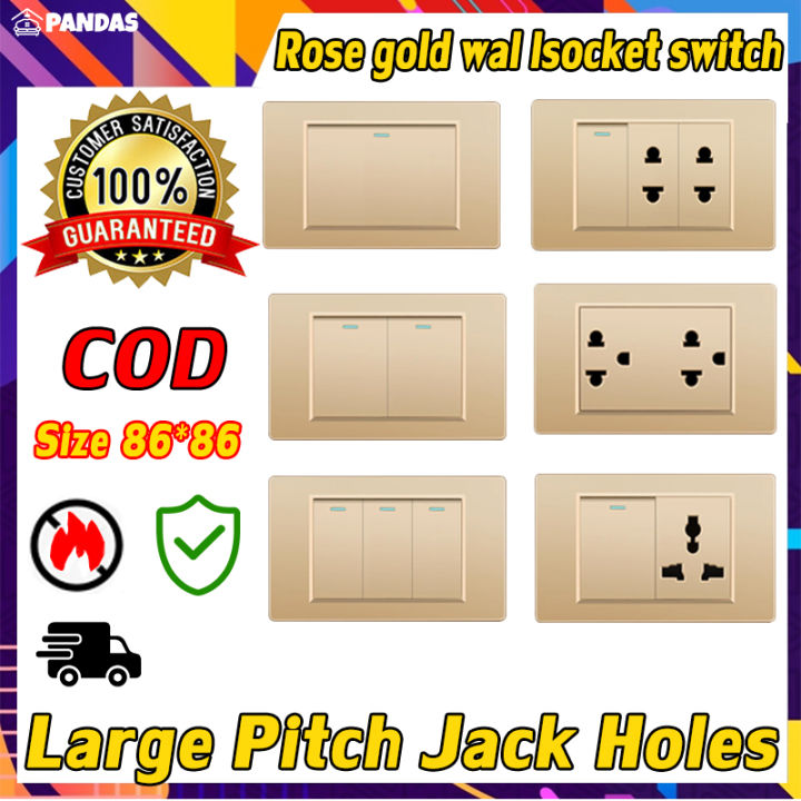 Six Styles Outlet Socket For Wall Switch For Wall Light Switches Switch ...