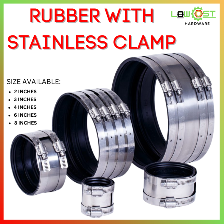 No Hub Coupling Rubber Coupling Stainless Steel Clamp Hubless Coupling ...