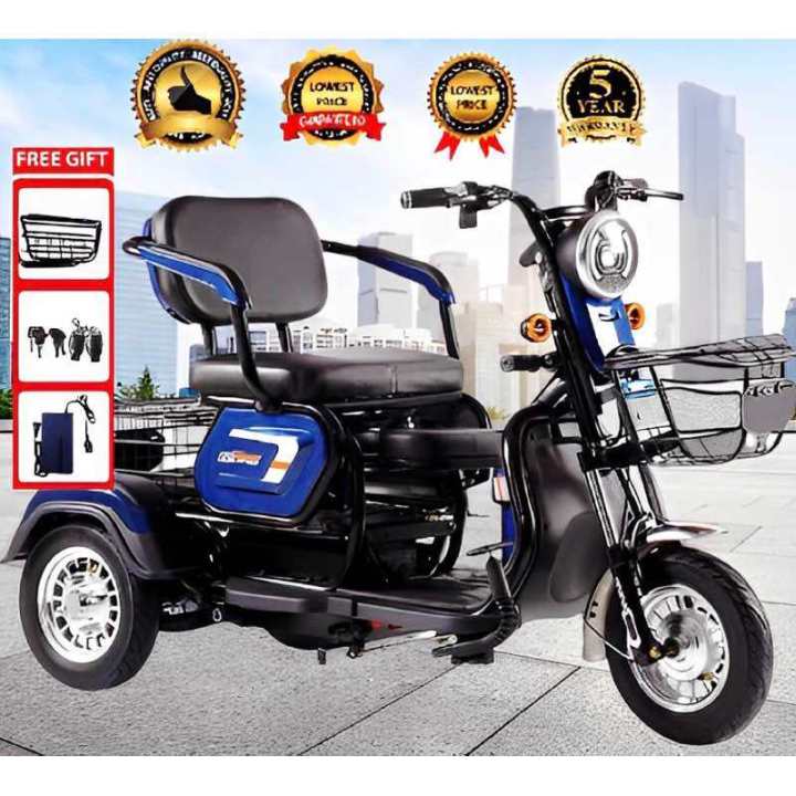60V Chilwee battery 3 wheels electric tricycle bike ebike 3 wheels ...