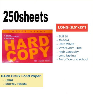 High Quality Hard Copy Bond Paper 70gsm Substance | Lazada PH