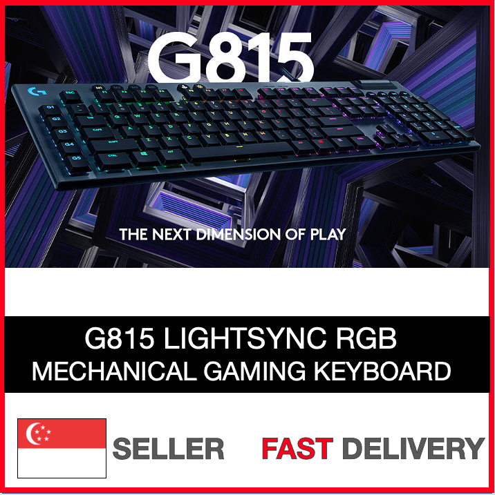 G815 LOGITECH LIGHTSYNC RGB MECHANICAL GAMING KEYBOARD | Lazada Singapore