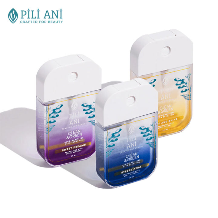 Pili Ani Clean & Green Alco-sanitizer - Infused with Essential Oil ...