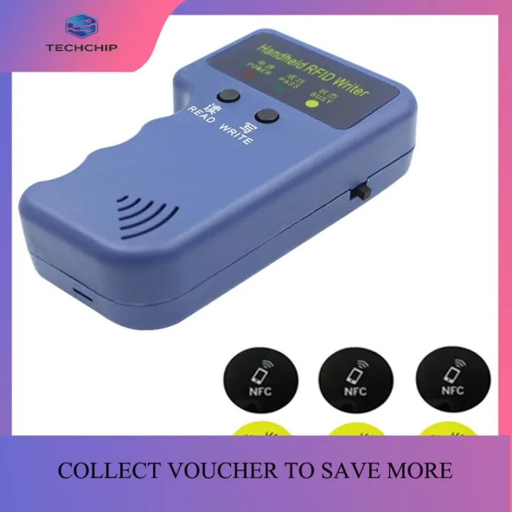 TECHCHIP-Handheld RFID Chip TK4100 EM4100 Card Reader 125Khz Token ...