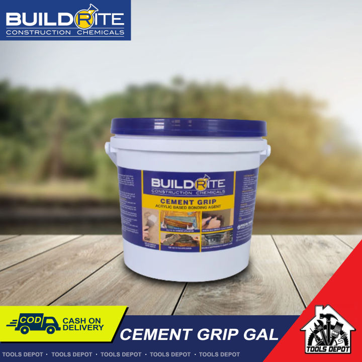 BUILDRITE CEMENT GRIP ACRYLIC BASED BONDING AGENT GALLON | Lazada PH