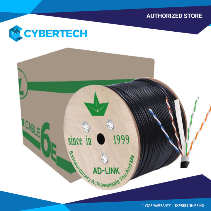 Ad-Link Cat6E AD-OU602-C 305M Outdoor UTP Cable 0.45mm 23AWG CCA ...
