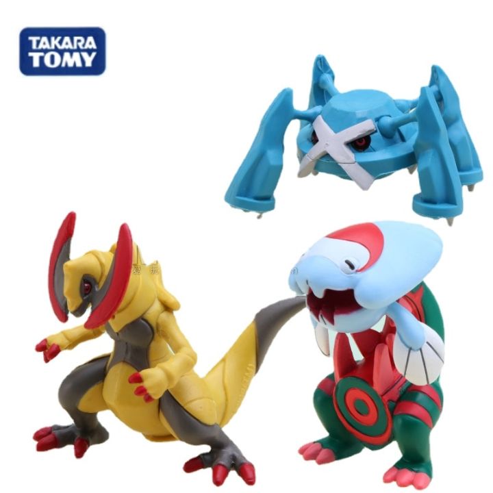 Japan Original Takara Tomy Pokemon Figures Metagross Dracovish Haxorus ...