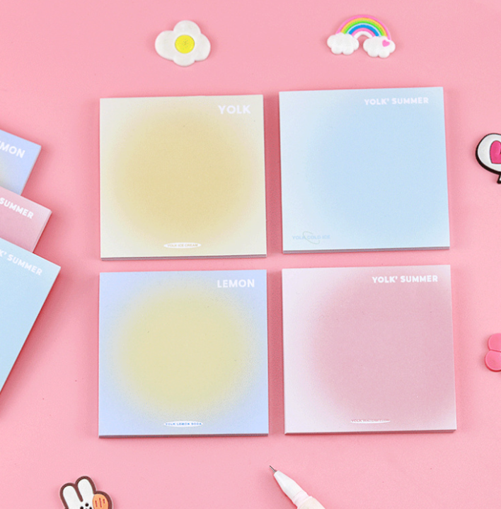 Sticky notes simple gradient Memo tempel summer color | Lazada Indonesia