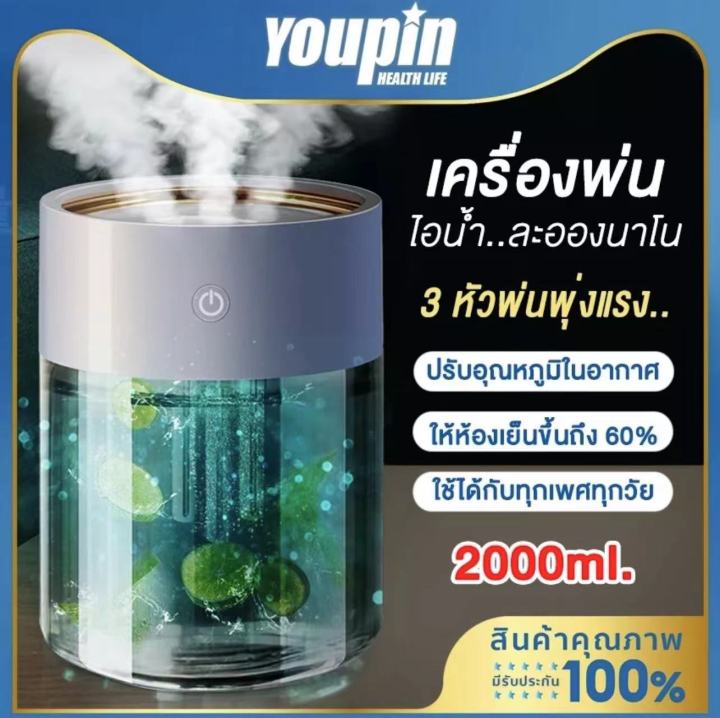 MJDJ/Air Humidifier K7 3.3L Air Purifier เครื่องฟอกอากาศ เครื่องทำ ...