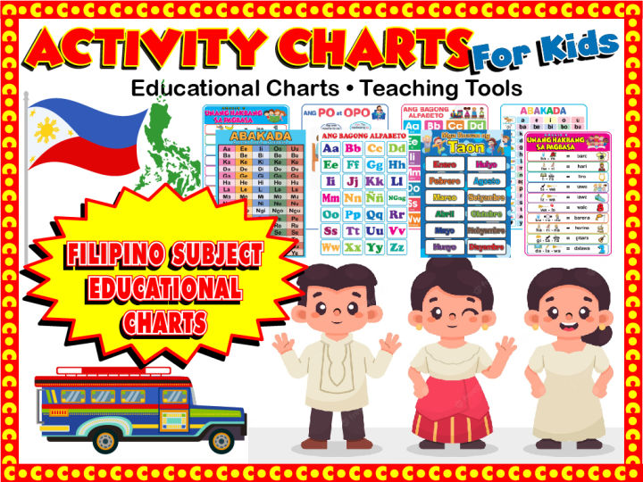 NEW!!! Educational Chart - Filipino Subject (ABAKADA, Po at Opo etc ...