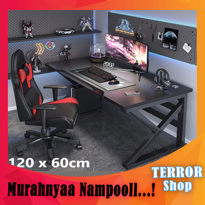 BISA COD - FOSUHOUSE Meja Komputer Laptop PC Desk Stable Frame with ...