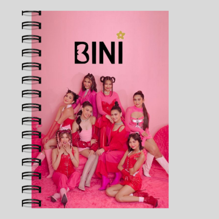 BINI NOTEBOOK LAMINATED COVER 100 PAGES / 50 LEAVES | Lazada PH