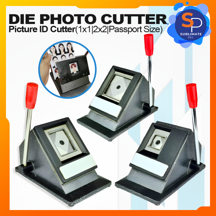 Manual Heavy Duty Die Photo Cutter(1x1 | 2x2 | Passport Size) Desktop ...