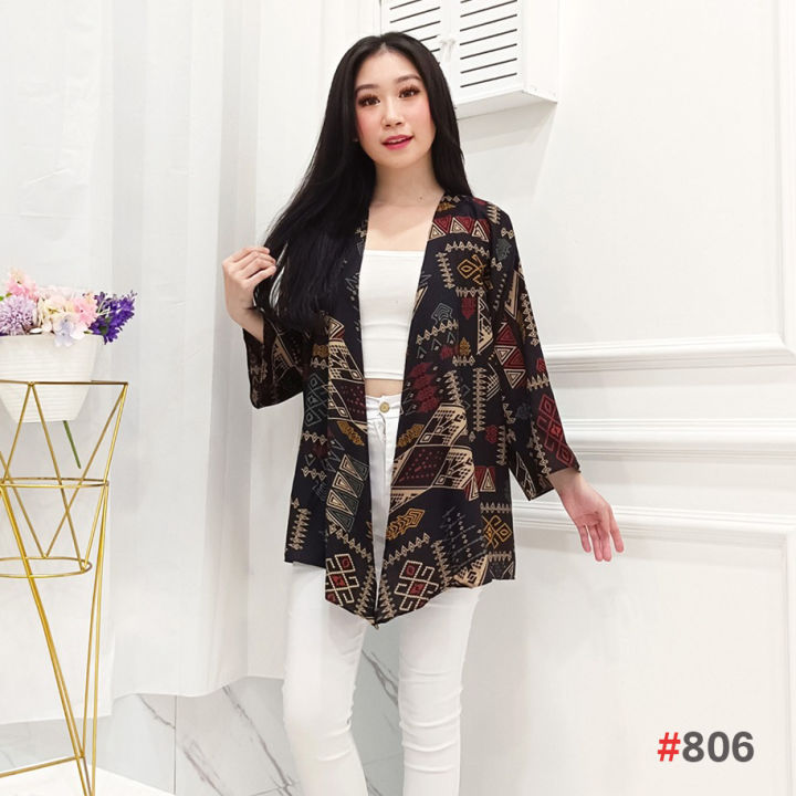 JakartaFashion - cardigan outer batik tribal motif songket bohemian ...