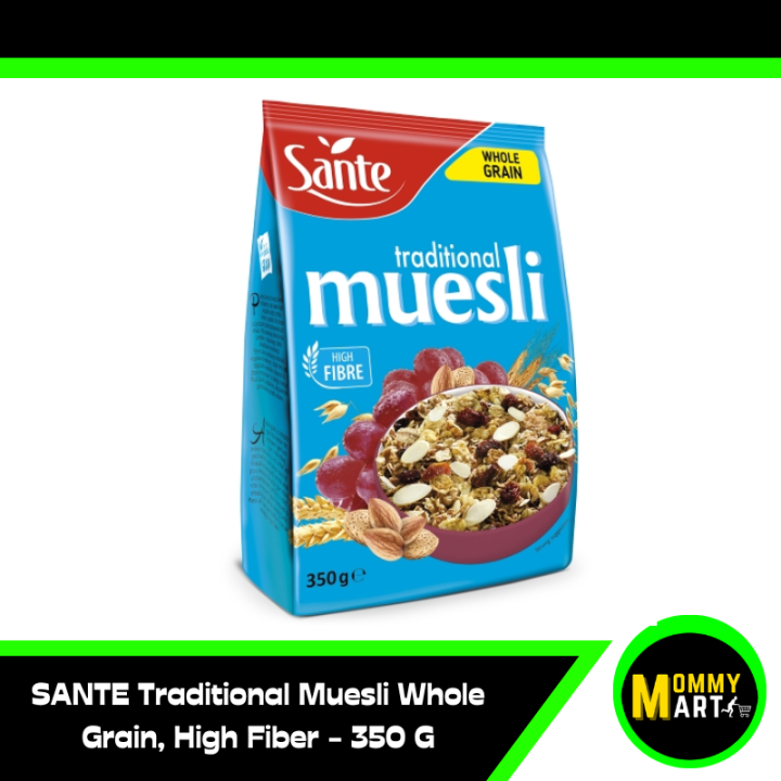 SANTE Traditional Muesli Whole Grain, High Fiber - 350 G | Lazada PH