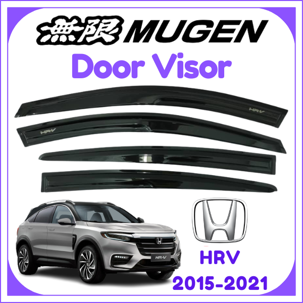 (4PCS/SET)Honda HRV 2015 2016 2017 2018 2019 2020 2021 Mugen Door Visor ...