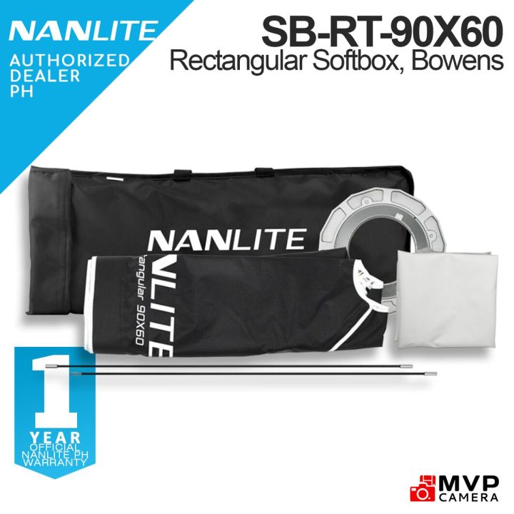 NANLITE Rectangular Softbox with Bowens Mount (35 x 24") | SB-RT-90X60 MVP CAMERA | Lazada PH