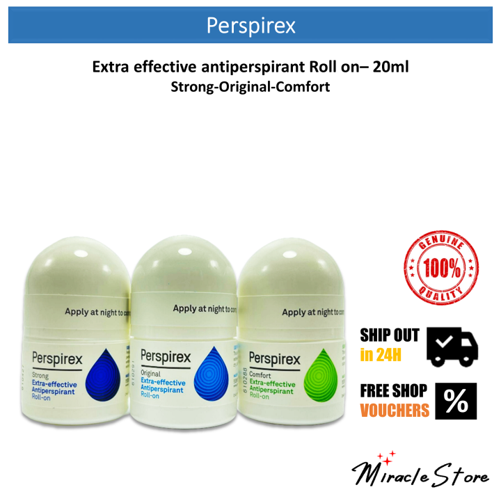 Perspirex Extra Effective Antiperspirant Roll On 20ml Deodorant ...