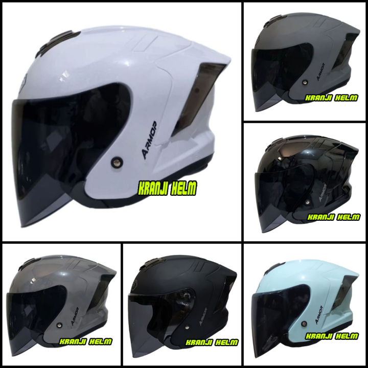 Helm Half Face Js Armor Solid SNI Terbaru | Lazada Indonesia