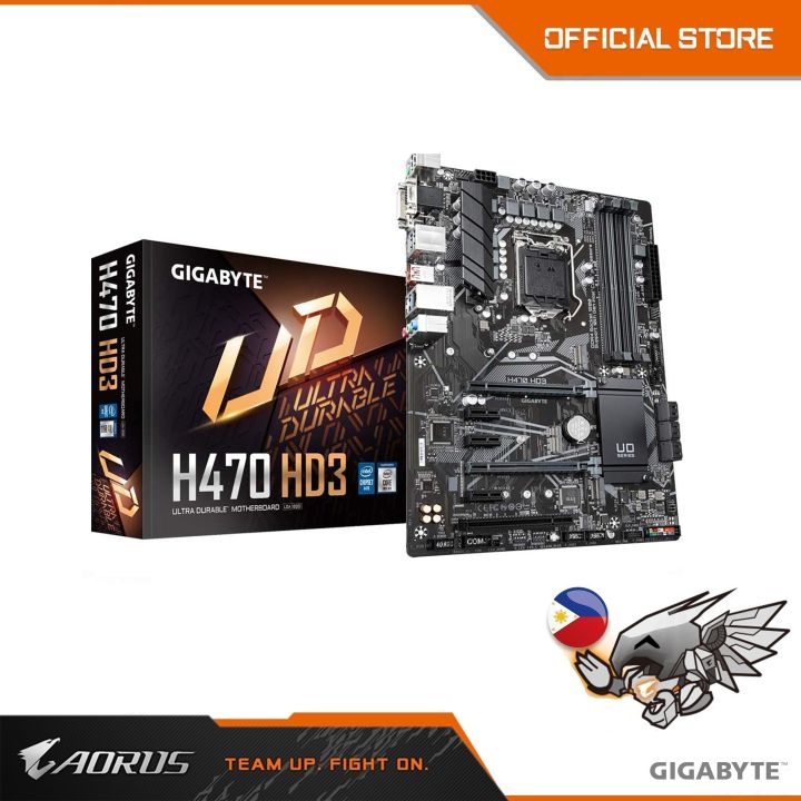 Gigabyte GA-H470-HD3 DDR4 LGA1200 AVL ATX Motherboard | Mobo ...