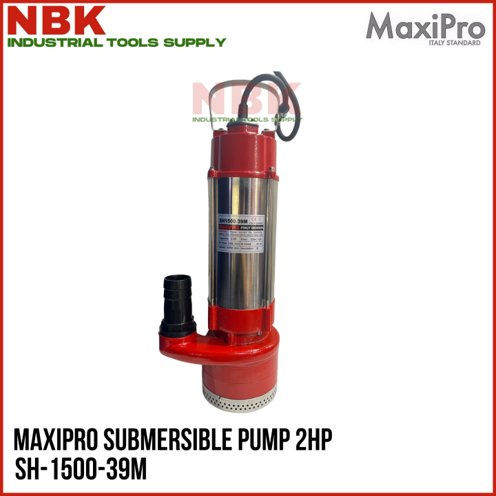 Maxipro Submersible Pump 2HP High Head SH1500-39M Italy Design Clean ...