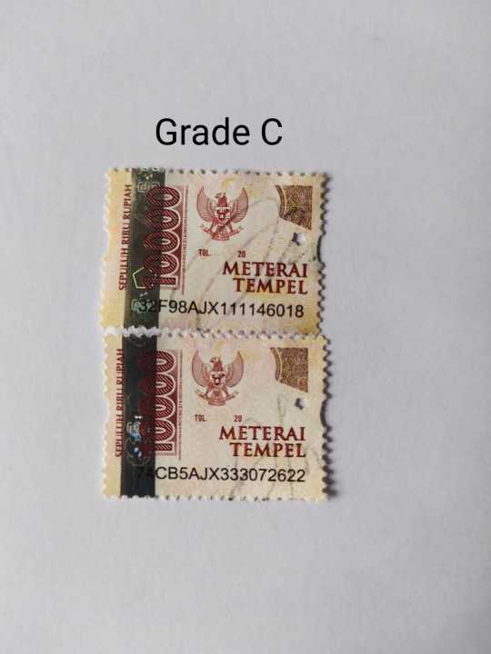 Materai 10000 Grade C (10 pcs) | Lazada Indonesia