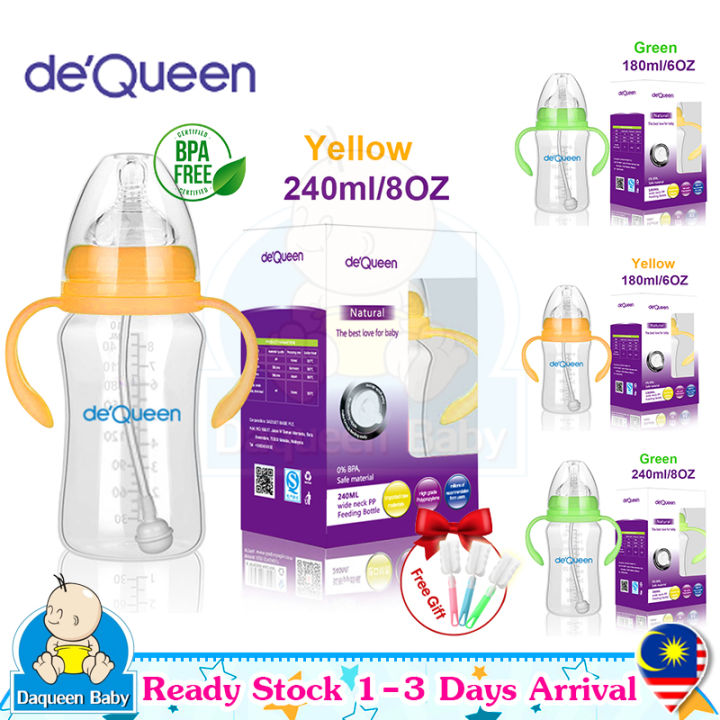 【Local Stock】deQueen Bottle Nursing Botol Susu deQueen Puting Teat Nipple Anti Colic Mam Nuk ...